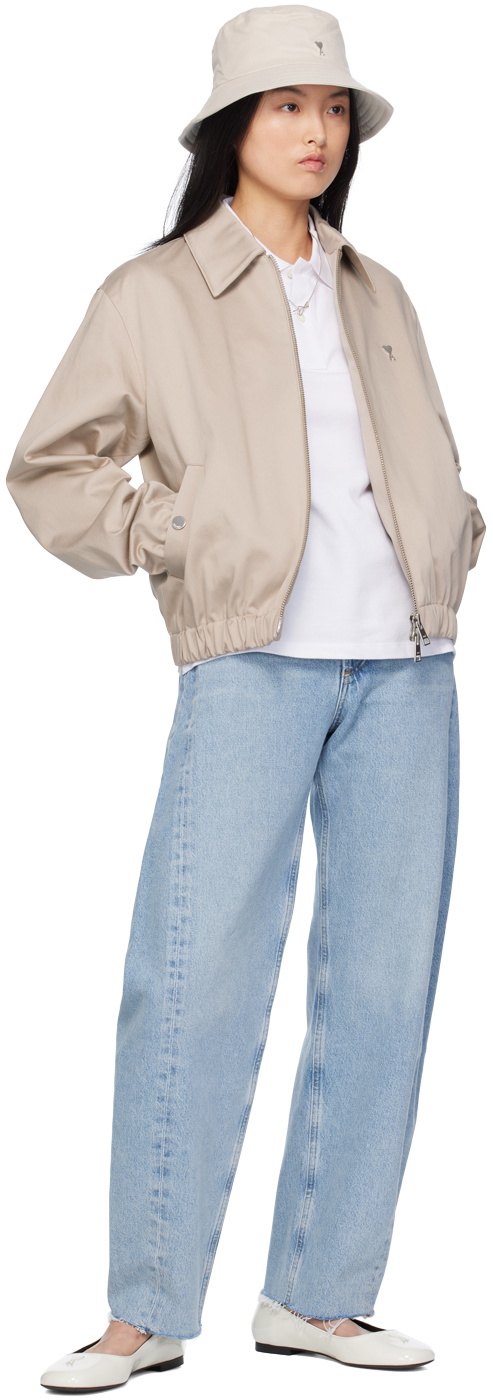 AMI Paris Beige Ami De Coeur Jacket AMI