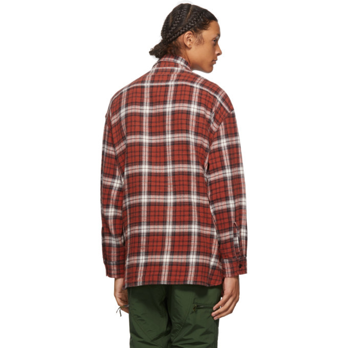 R13 Red Check Oversize Shirt R13