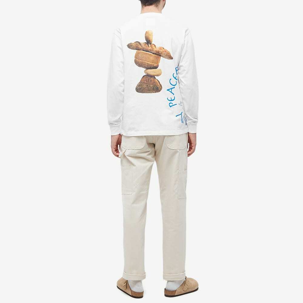 Reception Men's Long Sleeve Kaiso Bakery T-Shirt in White Reception