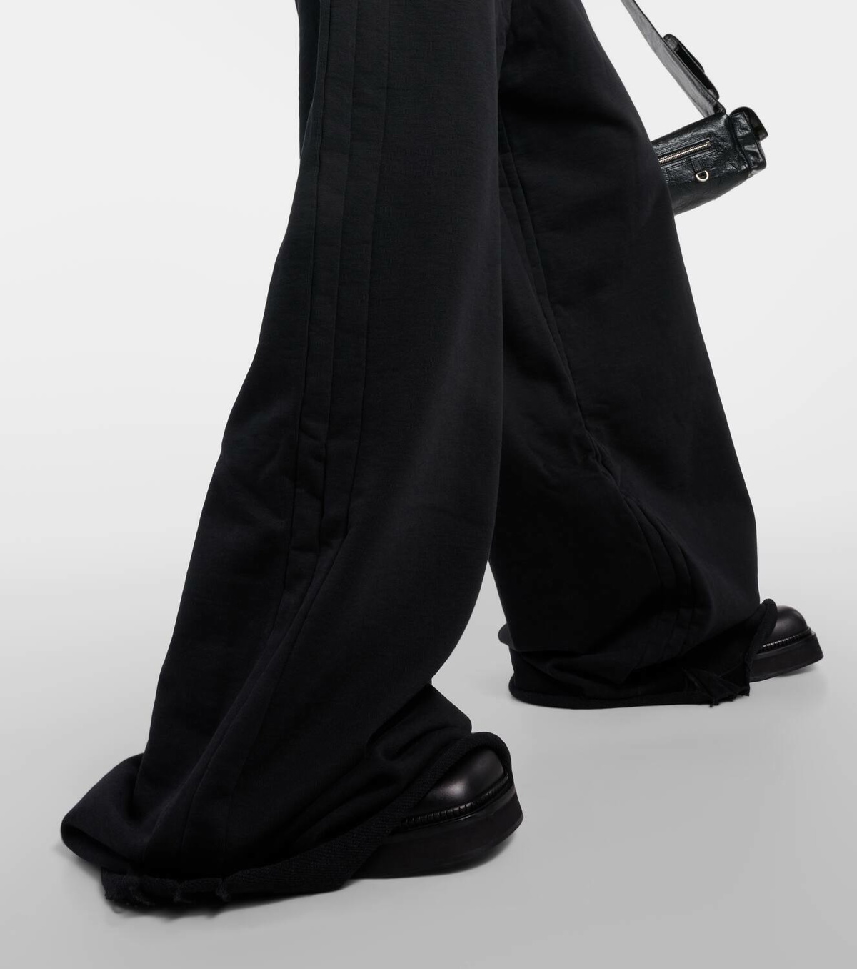 Vetements High-rise cotton-blend wide-leg pants Vetements