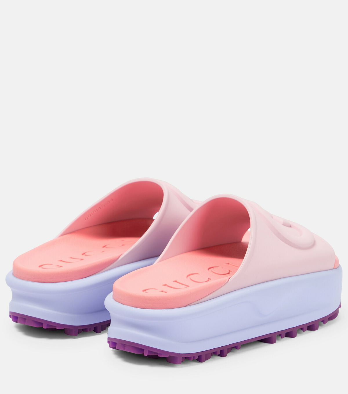 Gucci - Interlocking G platform slides Gucci