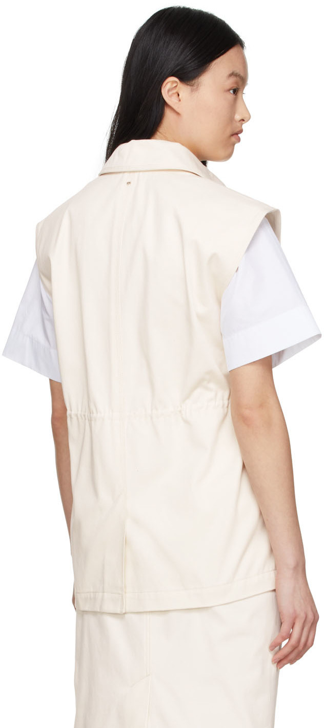 Sportmax Off-White Cotton Vest Sportmax