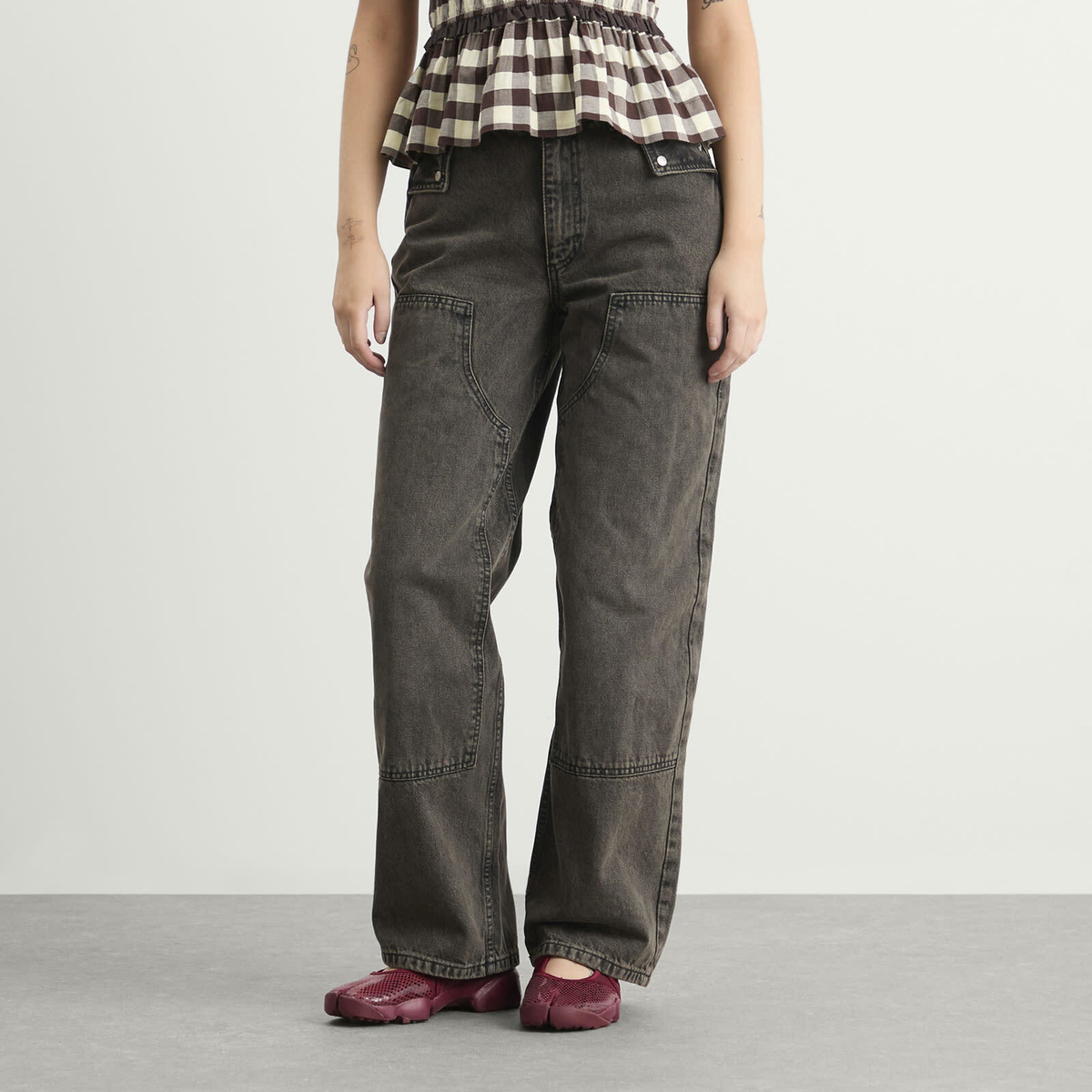 Damson Madder Women's Dempsie Jeans in Ginger Damson Madder