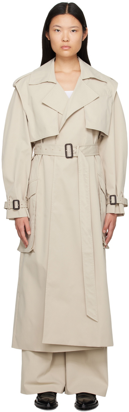 CAMILLA AND MARC Beige Simona Trench Coat CAMILLA AND MARC