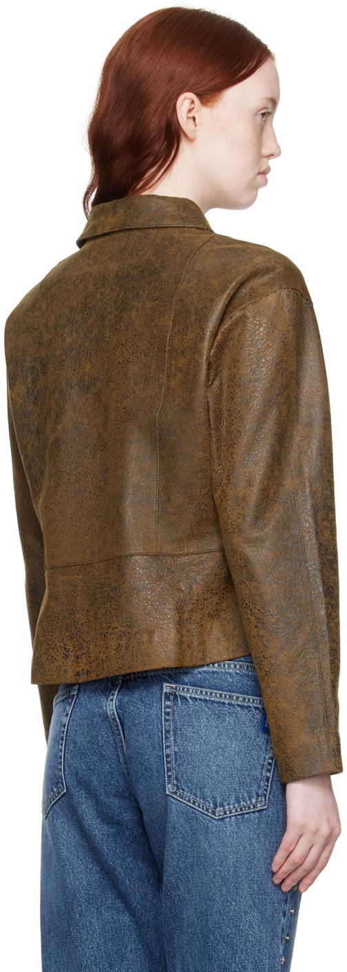 Paloma Wool Brown Fabia Leather Jacket Paloma Wool