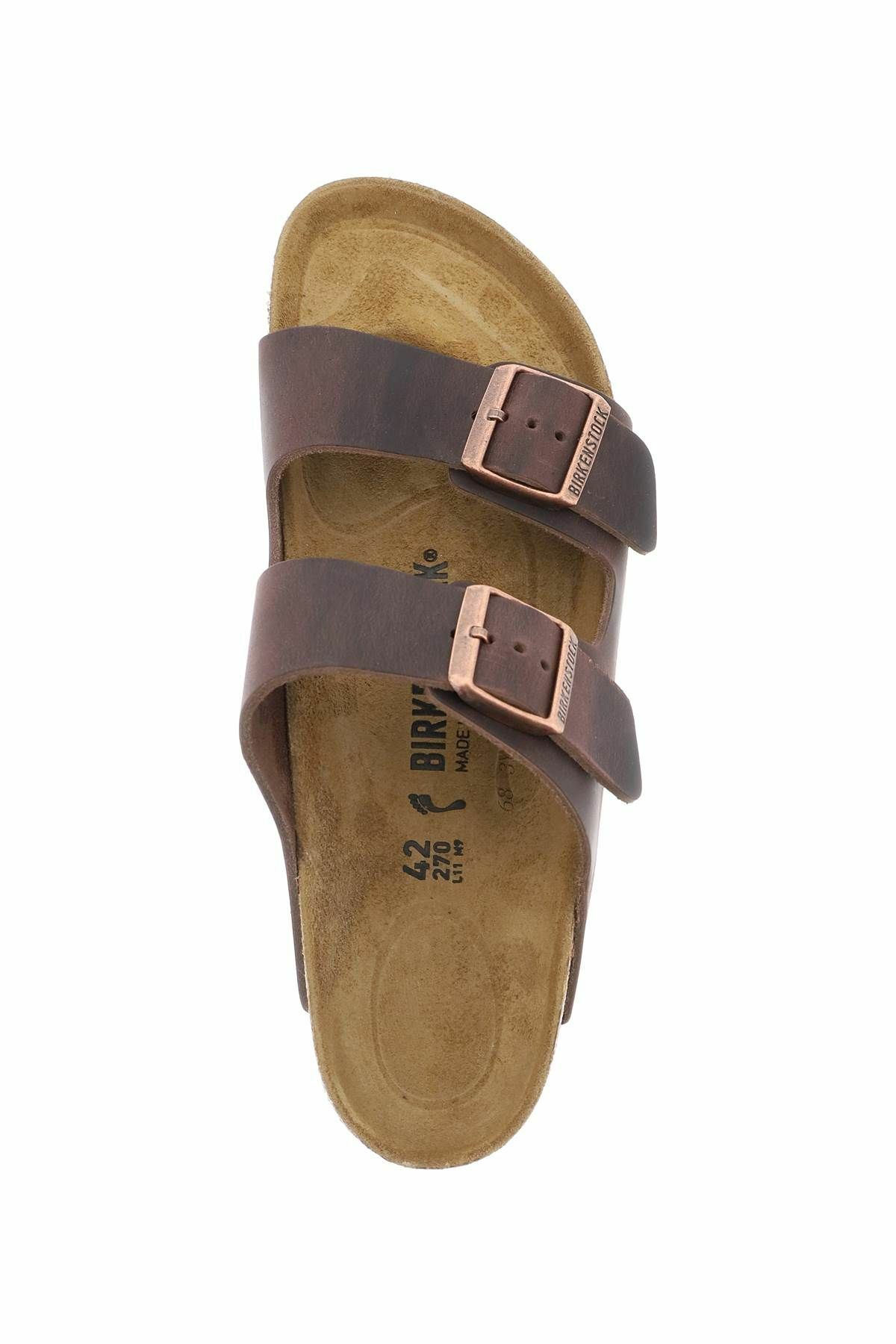 BIRKENSTOCK arizona slides narrow fit Brown Birkenstock