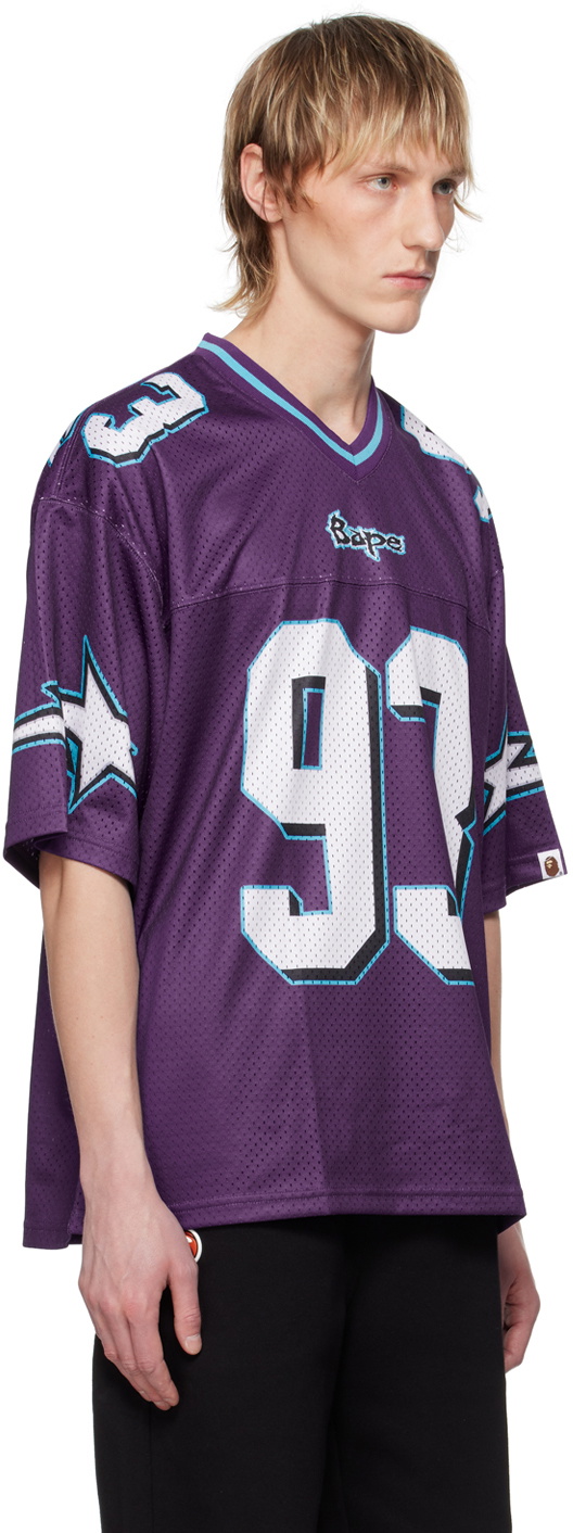 BAPE Purple Football T-Shirt A Bathing Ape