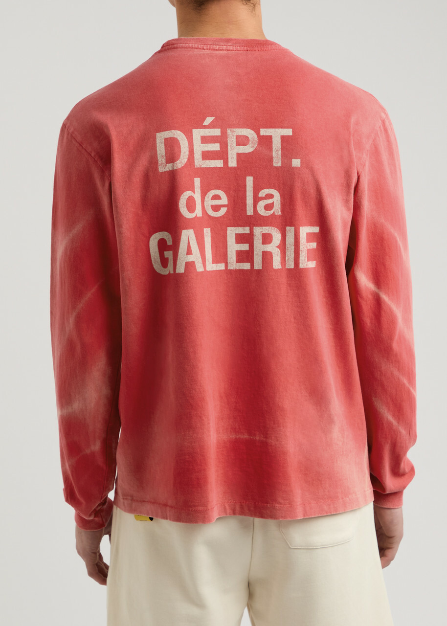 Gallery Dept. Logo-print Faded Cotton top Red Gallery Dept.