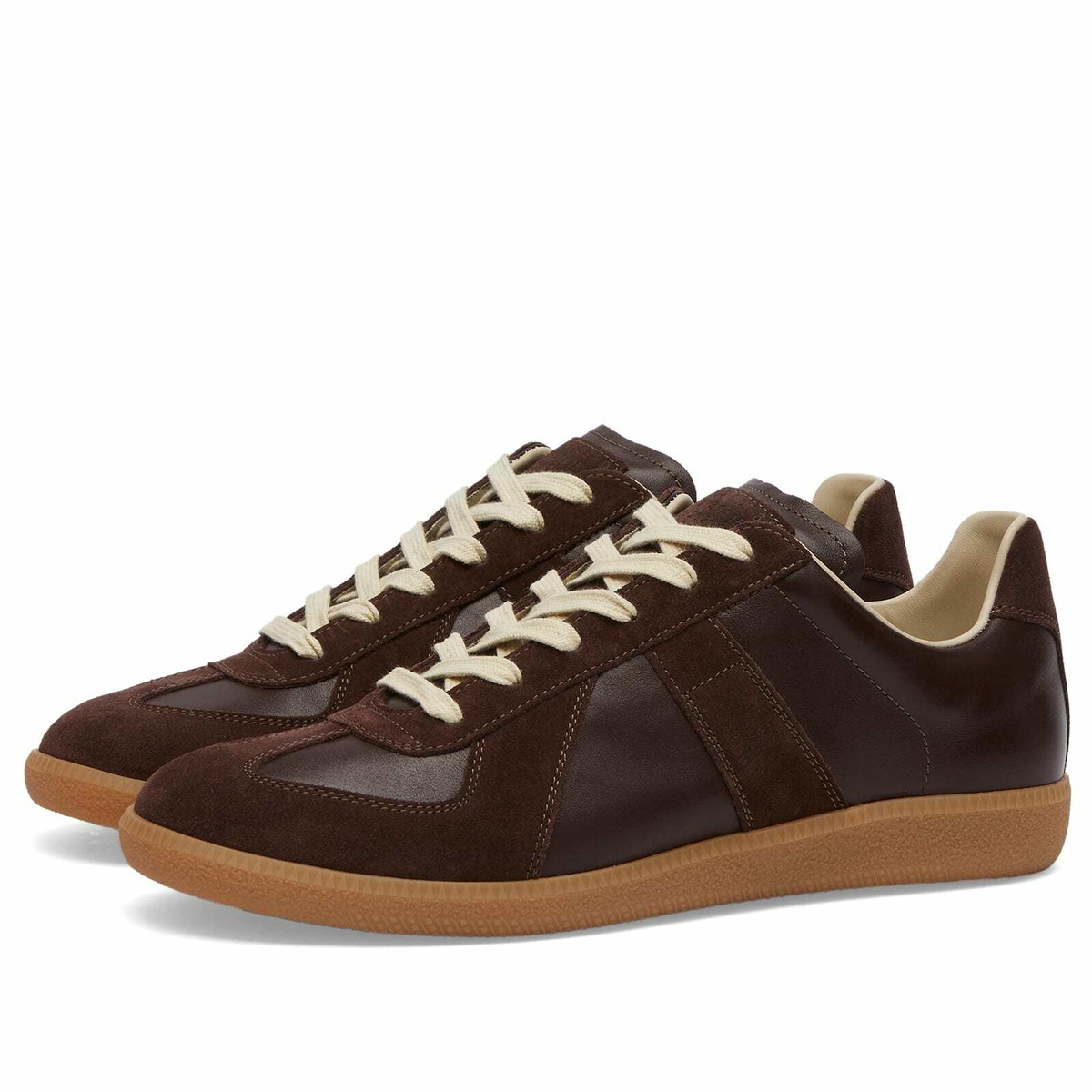Maison Margiela Men's Replica Sneakers in Brown Maison Margiela