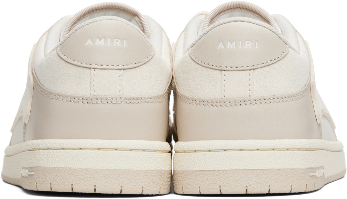 AMIRI White & Beige Skel Top Low Sneakers Amiri