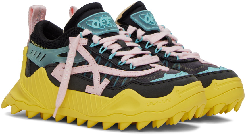 Off-White Black & Yellow Odsy 1000 Sneakers Off-White