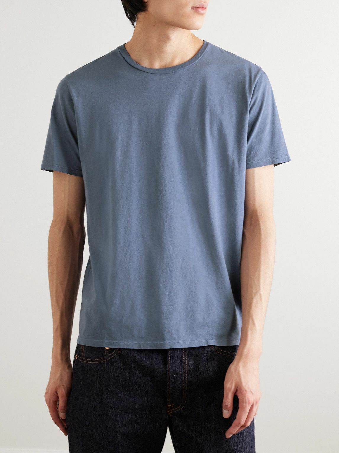Alex Mill - Mercer Cotton-Jersey T-Shirt - Blue Alex Mill