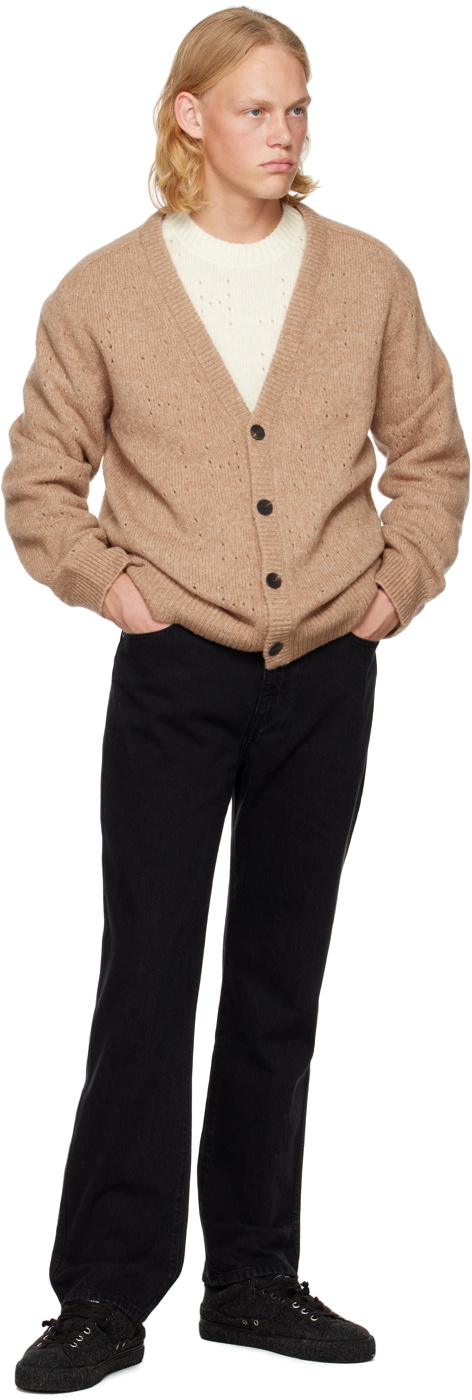 Helmut Lang Tan Oversized Cardigan Helmut Lang