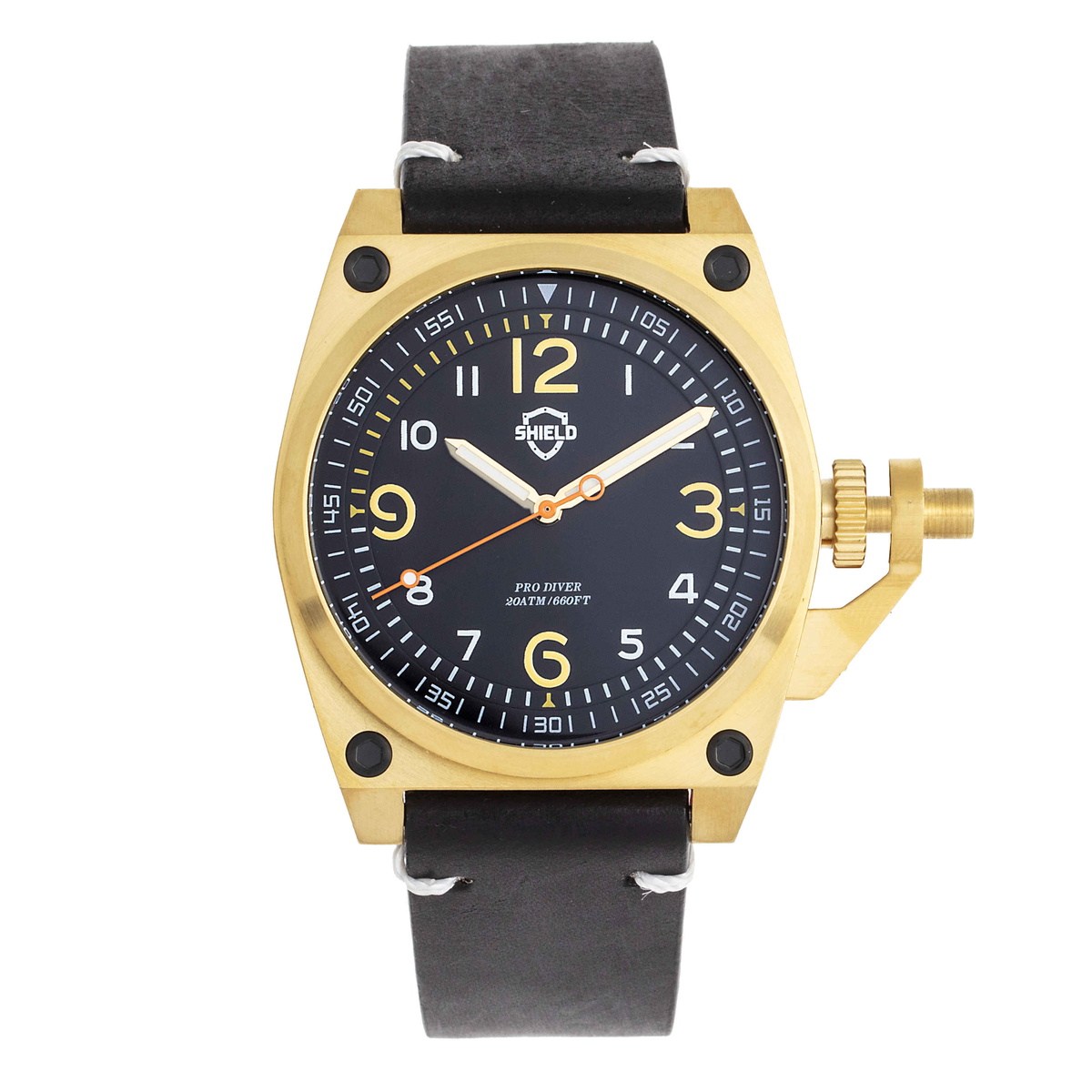 Shield Pascal Quartz Black Dial Mens Watch SLDSH102-5 Shield
