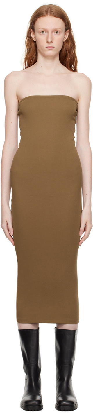 FLORE FLORE Tan Liv Midi Dress FLORE FLORE