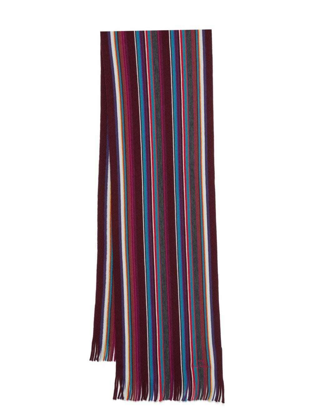 PS PAUL SMITH - Multicolor Stripe Wool Scarf PS by Paul Smith