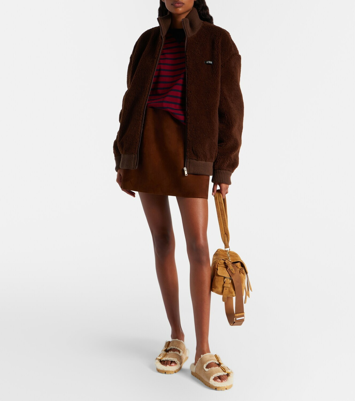 Prada Wool-blend fleece jacket Prada