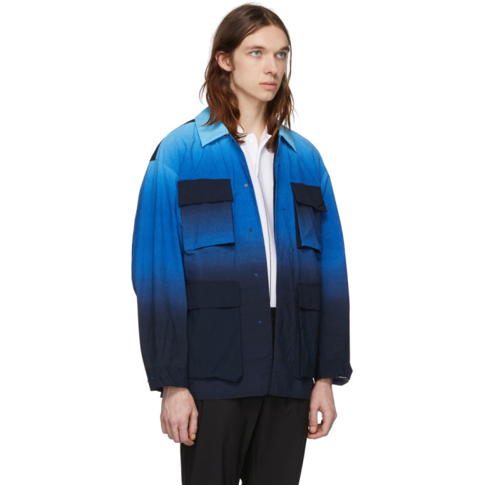 Minotaur Navy and Blue Light Wrinkles Dawn Army Jacket Minotaur