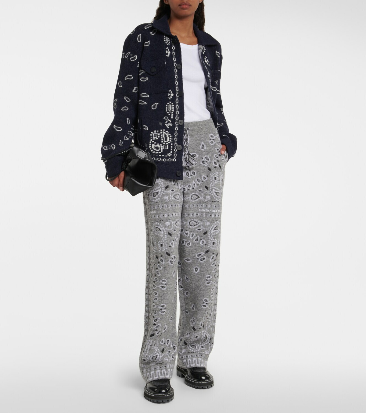 Alanui - Bandana wool and cashmere jacket Alanui