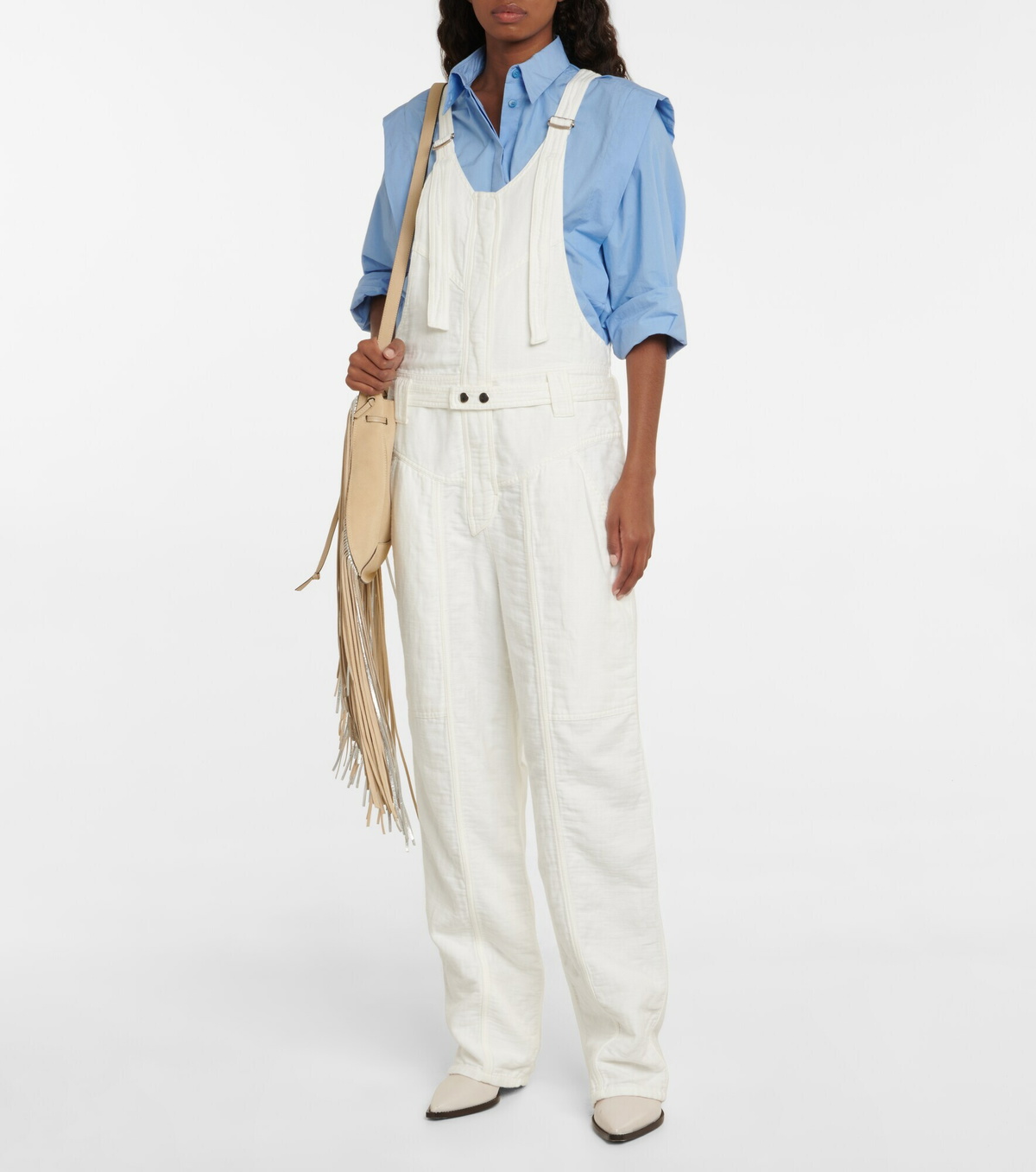 Isabel Marant - Keisha cotton and linen overalls Isabel Marant