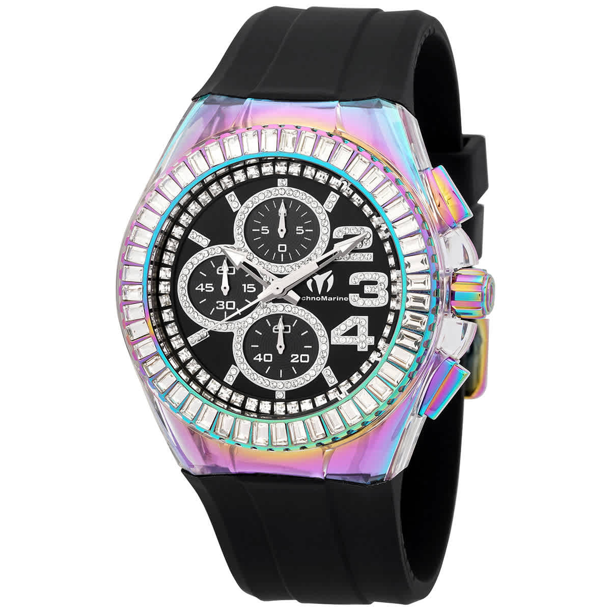 Technomarine Cruise Chronograph Quartz Black Dial Mens Watch TM-121020 ...