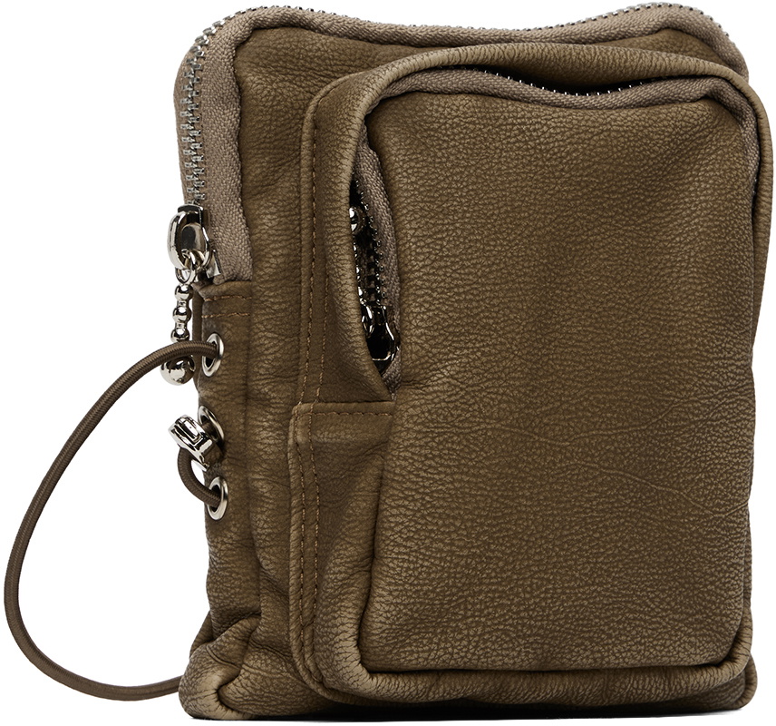 Kijun Taupe Mini Faux-Leather Bag Kijun