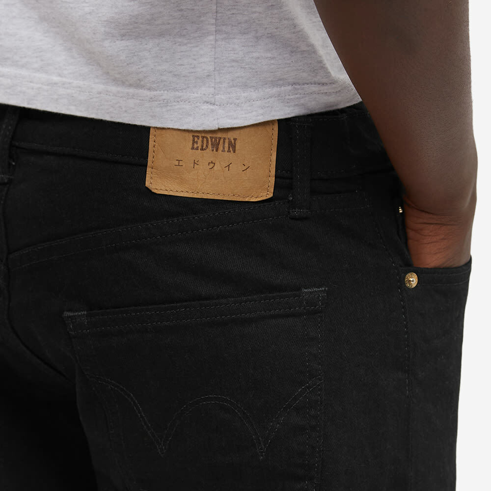 Edwin Men's Regular Tapered Jean in Black Rinsed Edwin