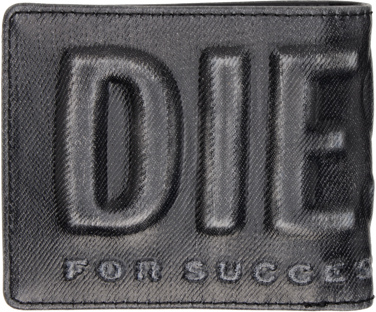 Diesel Black 3D Bifold Coin S Wallet Diesel