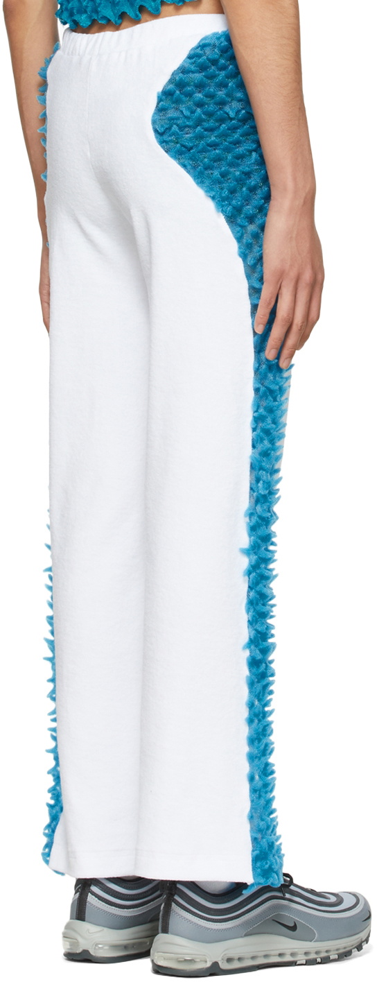 Chet Lo Blue & White The Ray Lounge Pants