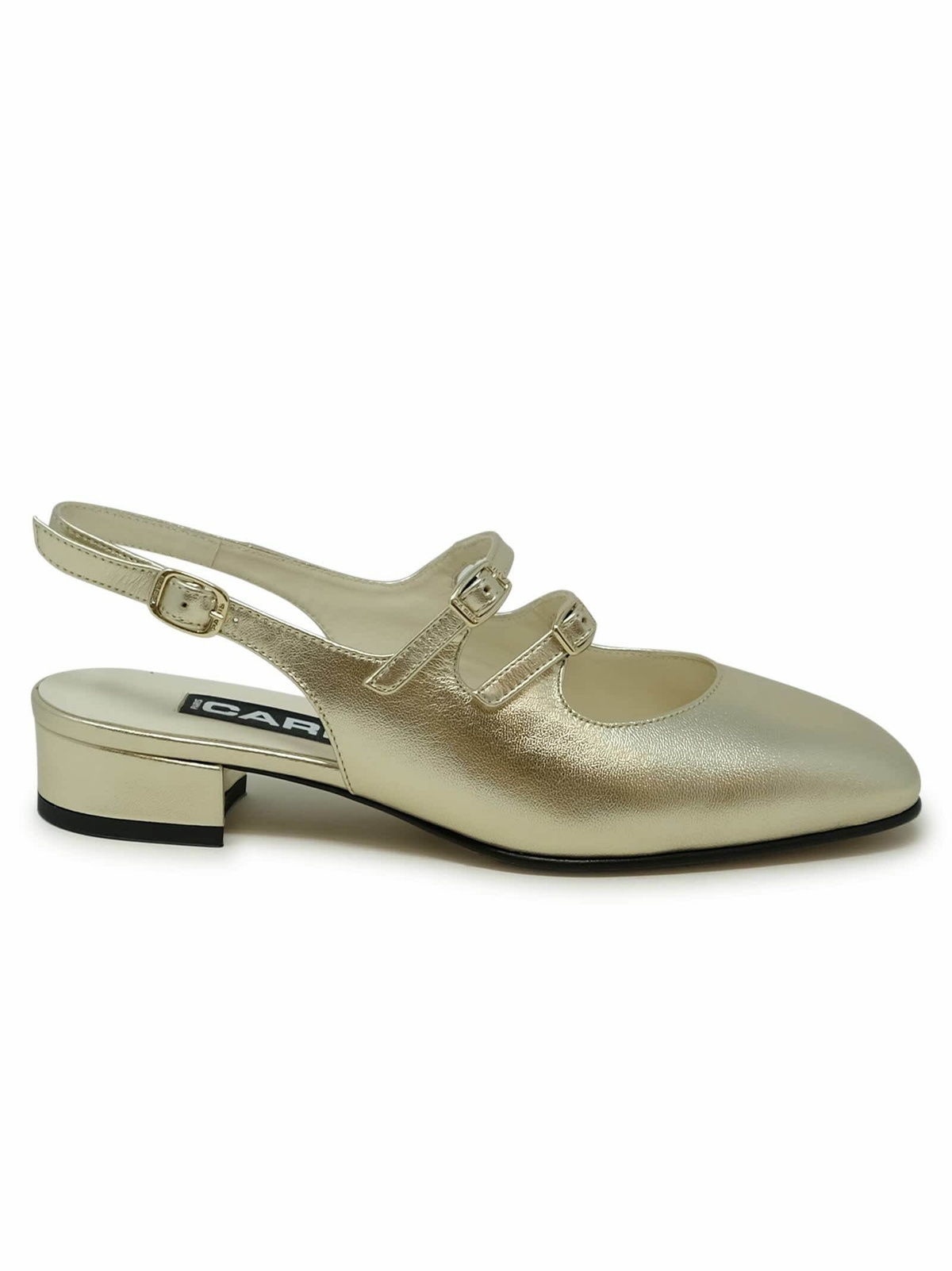 Carel Paris Gold Leather Ballet Flats Carel Paris