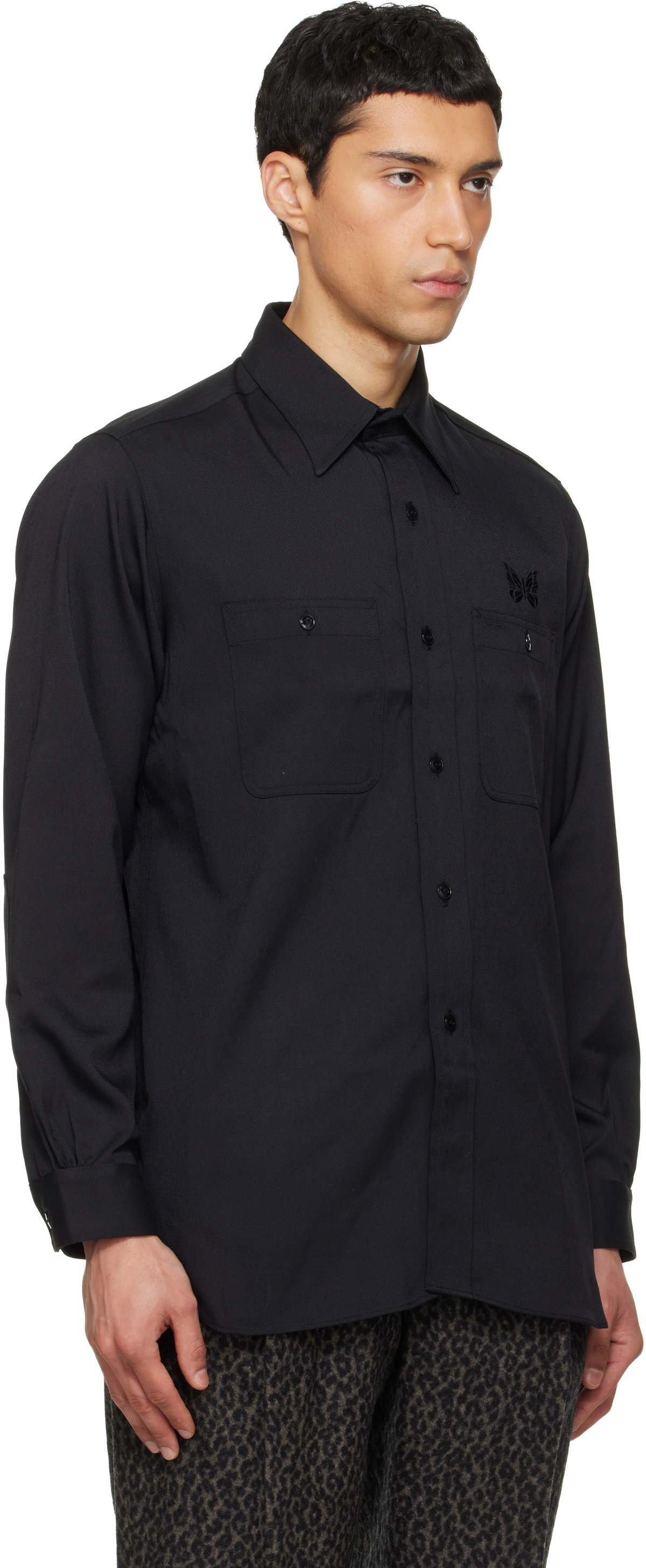 NEEDLES Black Work Shirt Needles