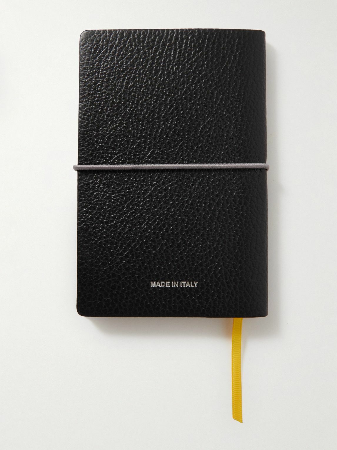 Serapian - Small Logo-Print Full-Grain Leather Notebook Serapian