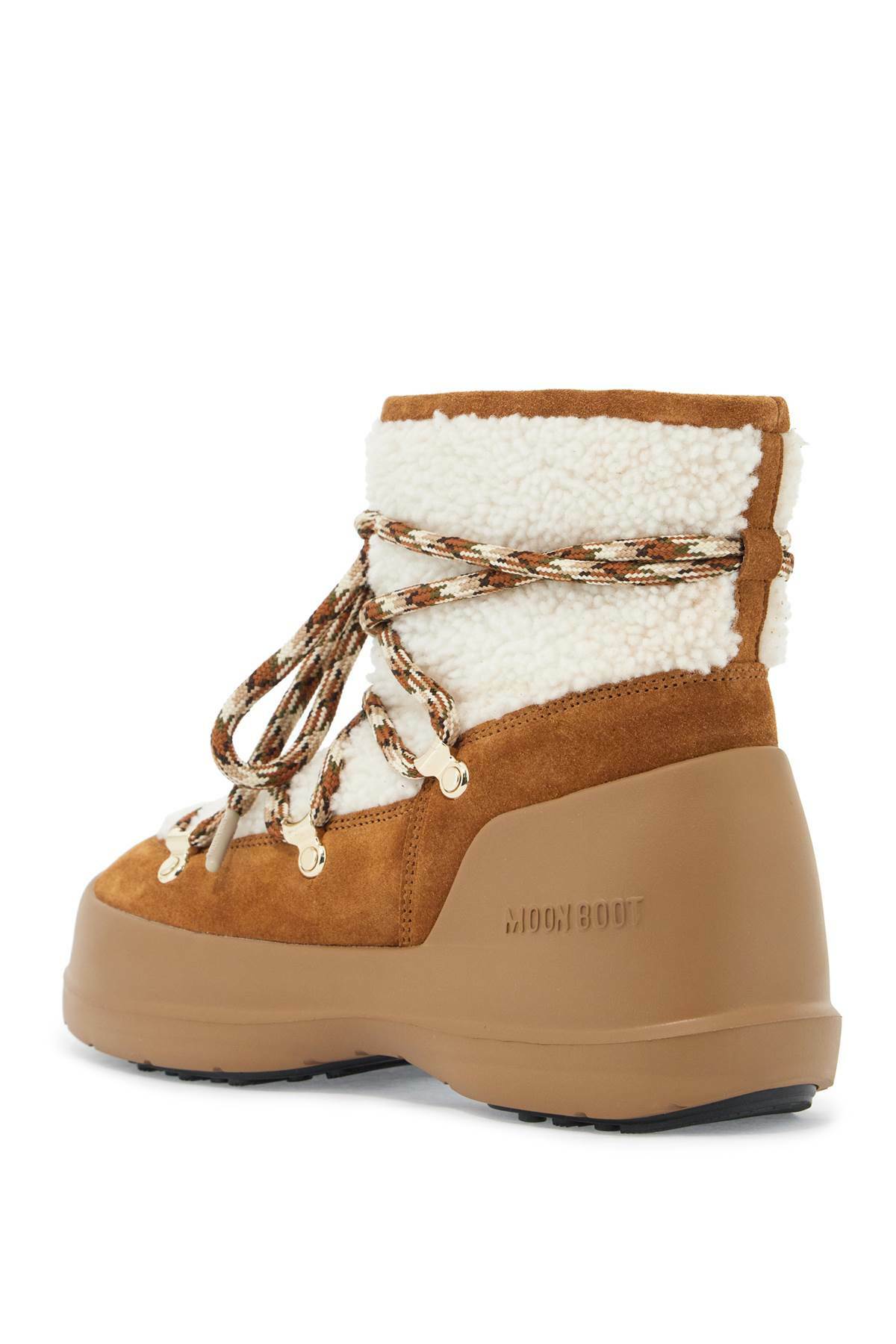Moon Boot Luna Suede And Shearling Ankle Boots. Moon Boot