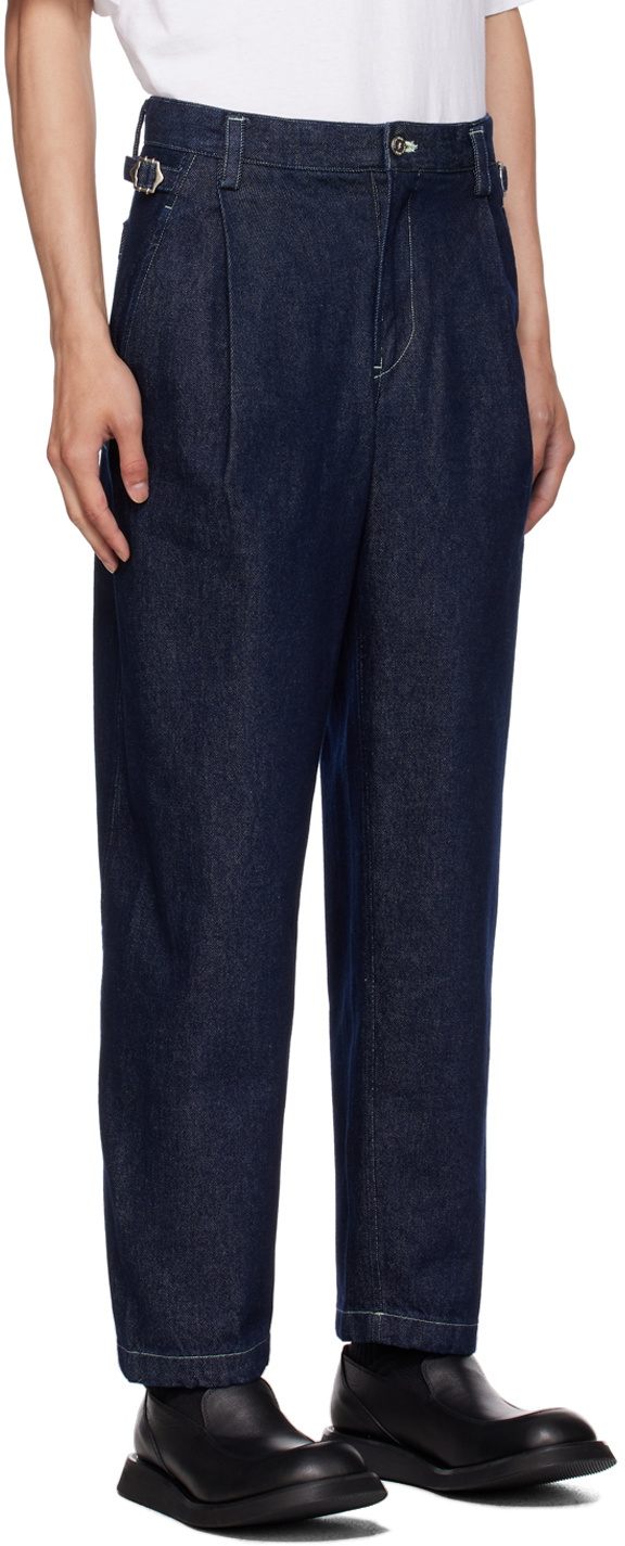 AFTER PRAY Indigo One Tuck Jeans AFTER PRAY