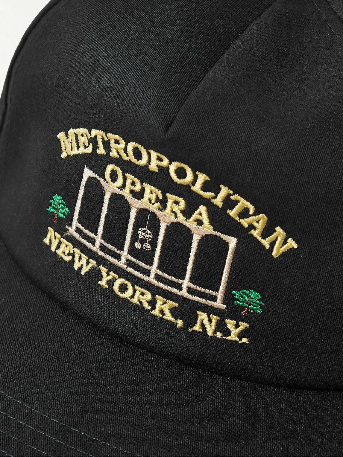 Fantasy Explosion - Metropolitan Opera Embroidered Cotton-Twill Trucker Cap