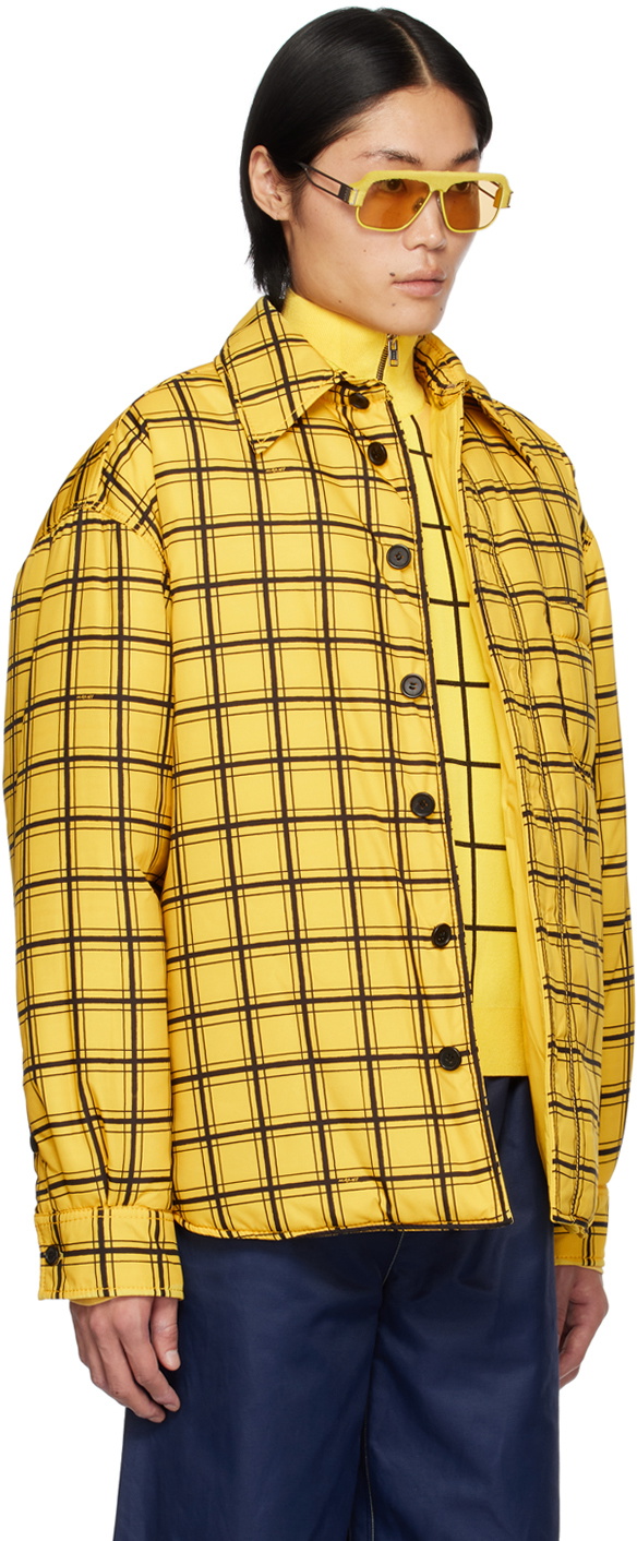 Marni Yellow Check Jacket Marni