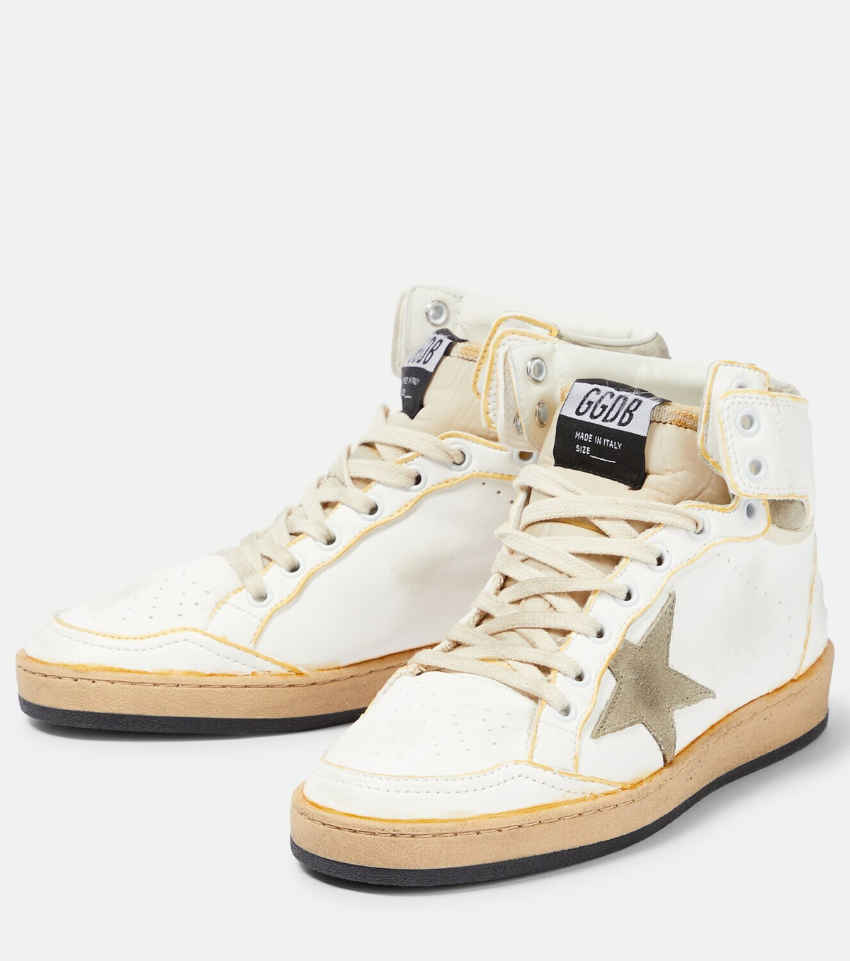 Golden Goose - Sky-Star leather high-top sneakers Golden Goose Deluxe Brand