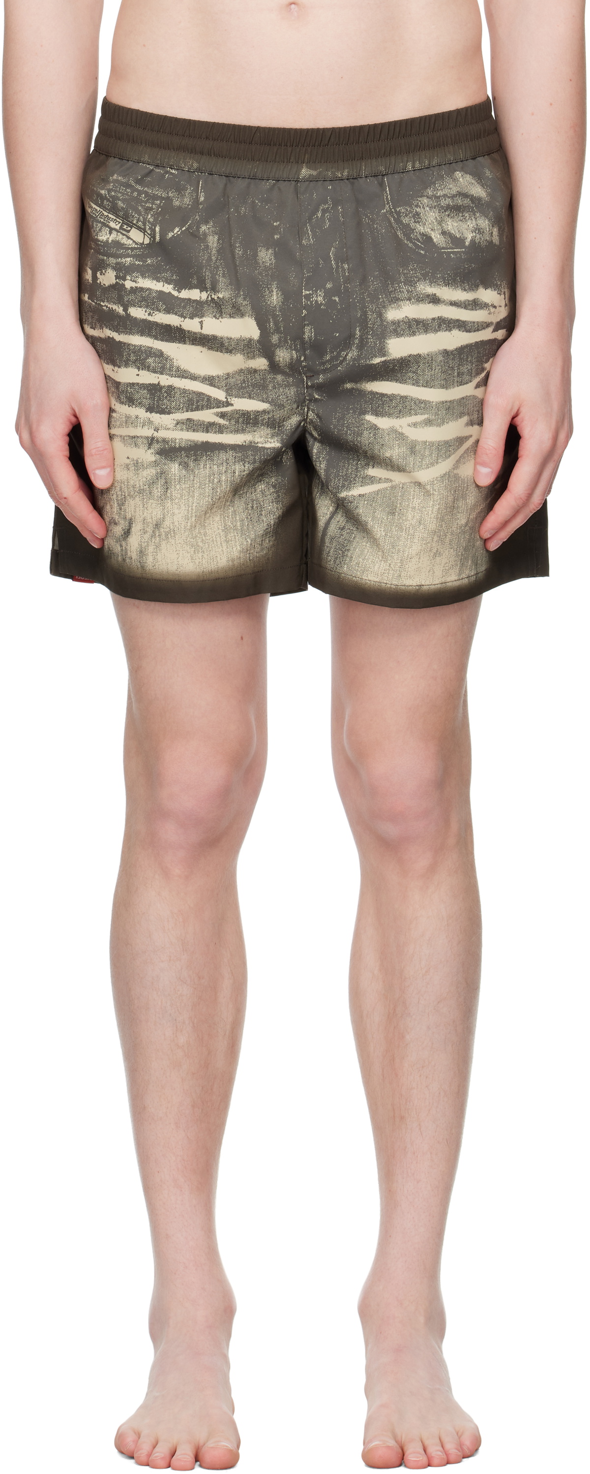 Diesel Brown Rio-41-Dnm Swim Shorts Diesel