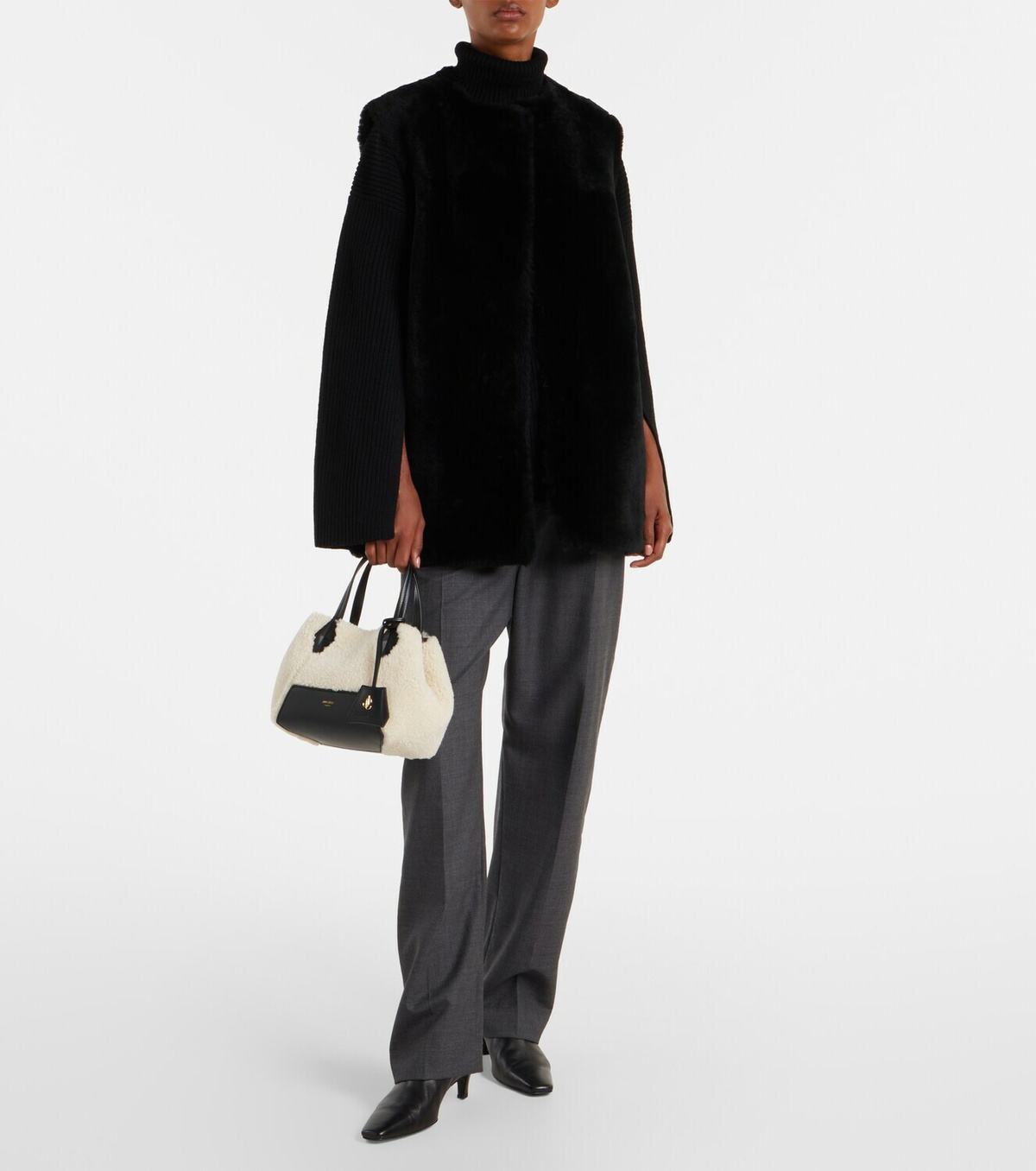 Jimmy Choo Diamond Small shearling tote bag Jimmy Choo