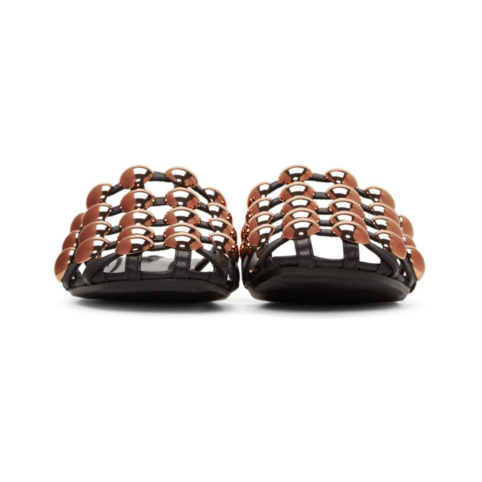 Alexander Wang Black Amelia Cage Slippers Alexander Wang