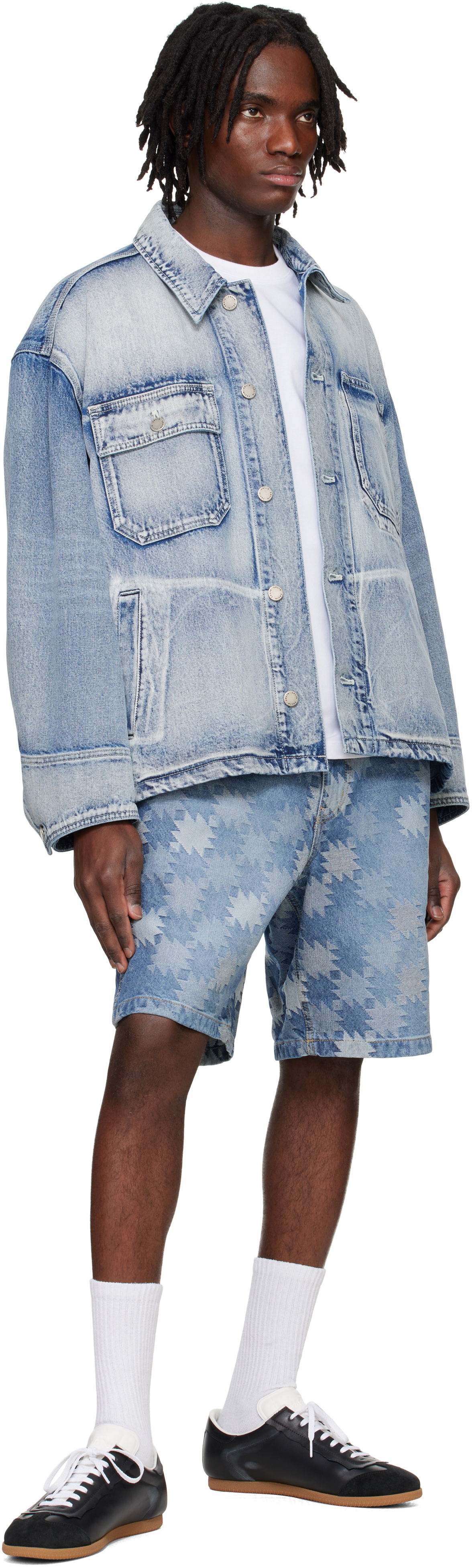 Solid Homme Blue Work Denim Jacket Solid Homme