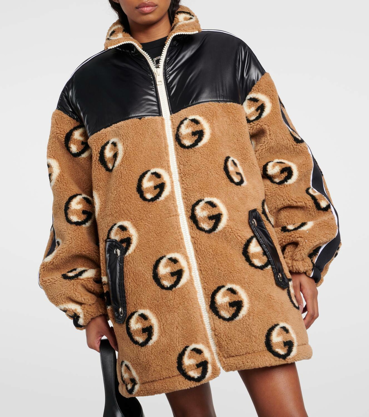 Gucci Interlocking G wool-blend fleece jacket Gucci