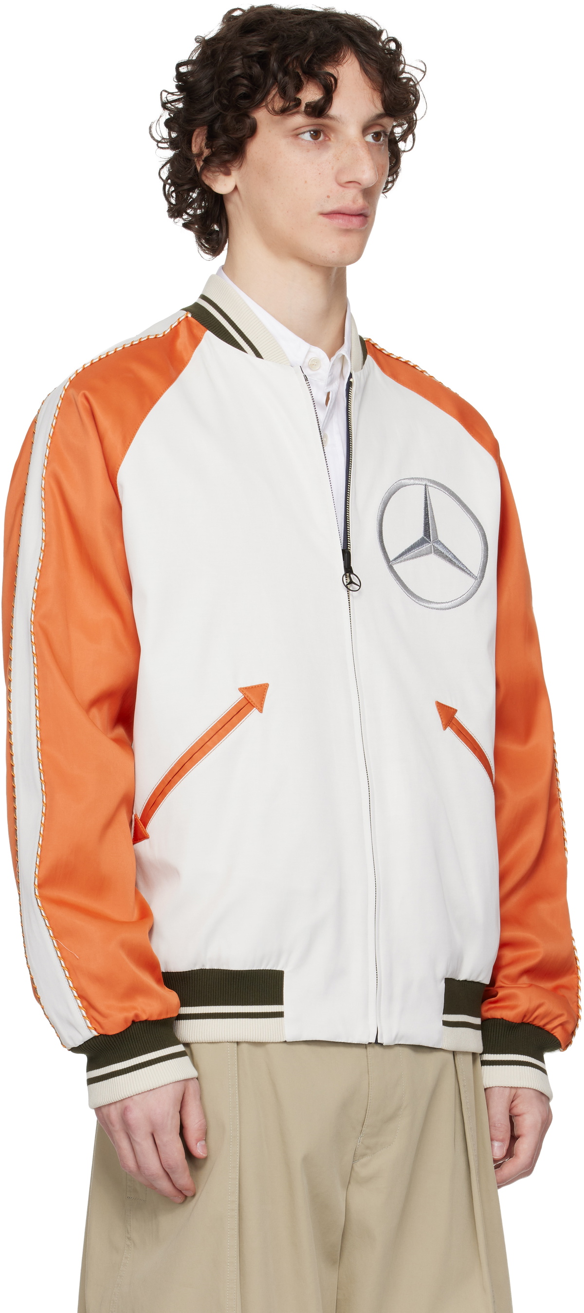 Moncler Genius Mercedes-Benz by NIGO White & Navy Satet Reversible ...