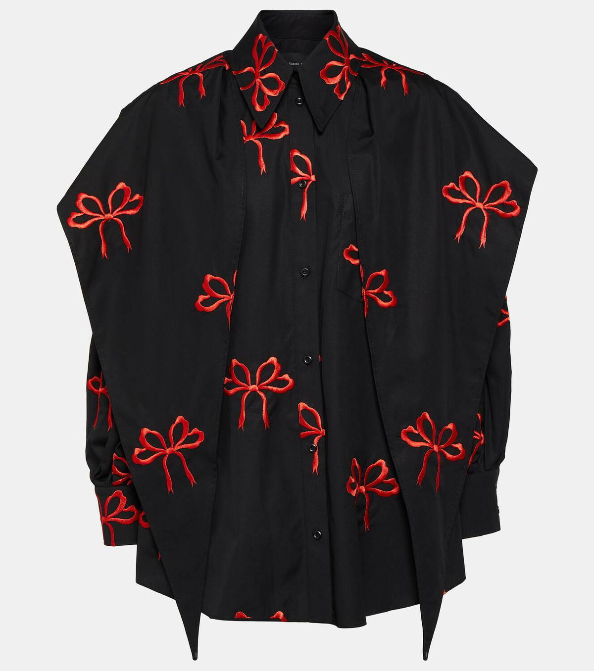 Simone Rocha Embroidered cotton shirt Simone Rocha