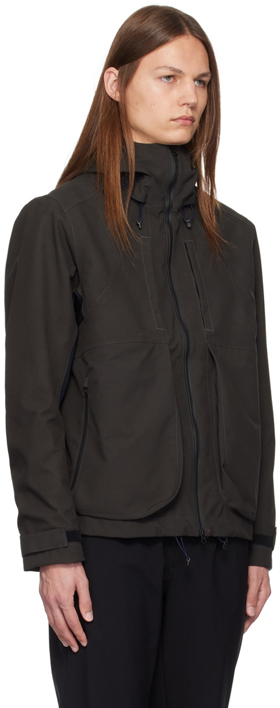 GR10K SSENSE Exclusive Gray Skeleton Shell Jacket GR10K