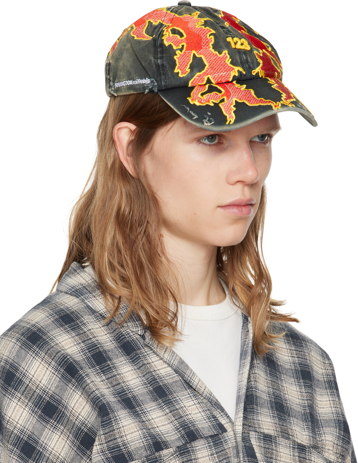 Rivington Roi Rebis Black & Red Lambs Cap Rivington Roi Rebis