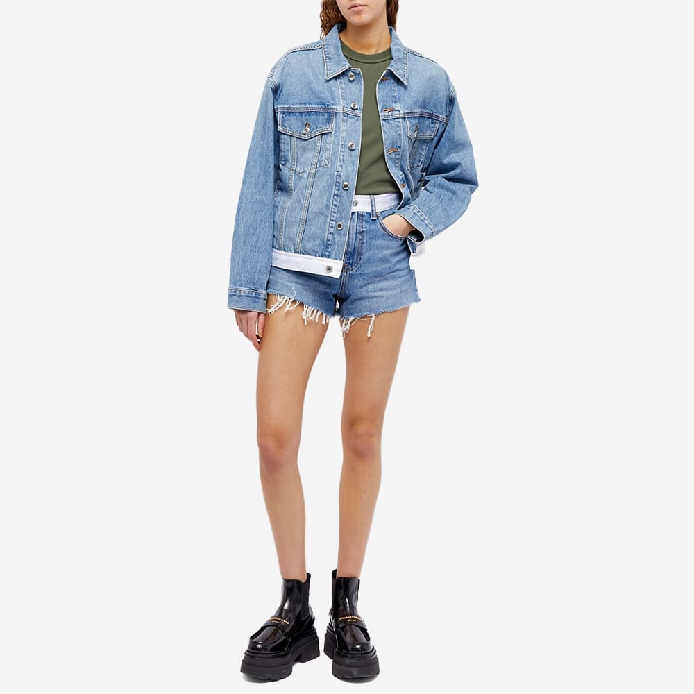 Alexander Wang Women's High Rise Bite Denim Short in Vintage Light Indigo Alexander Wang