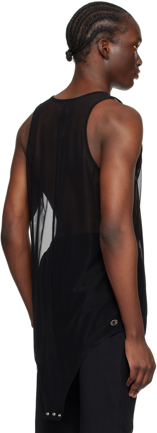 Rick Owens Black Champion Edition Basketball Tank Top Rick Owens