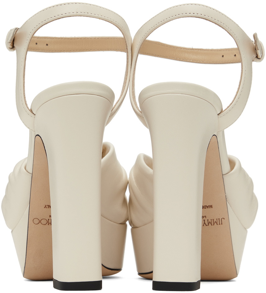 Jimmy Choo Off-White Heloise 120 Heeled Sandals Jimmy Choo