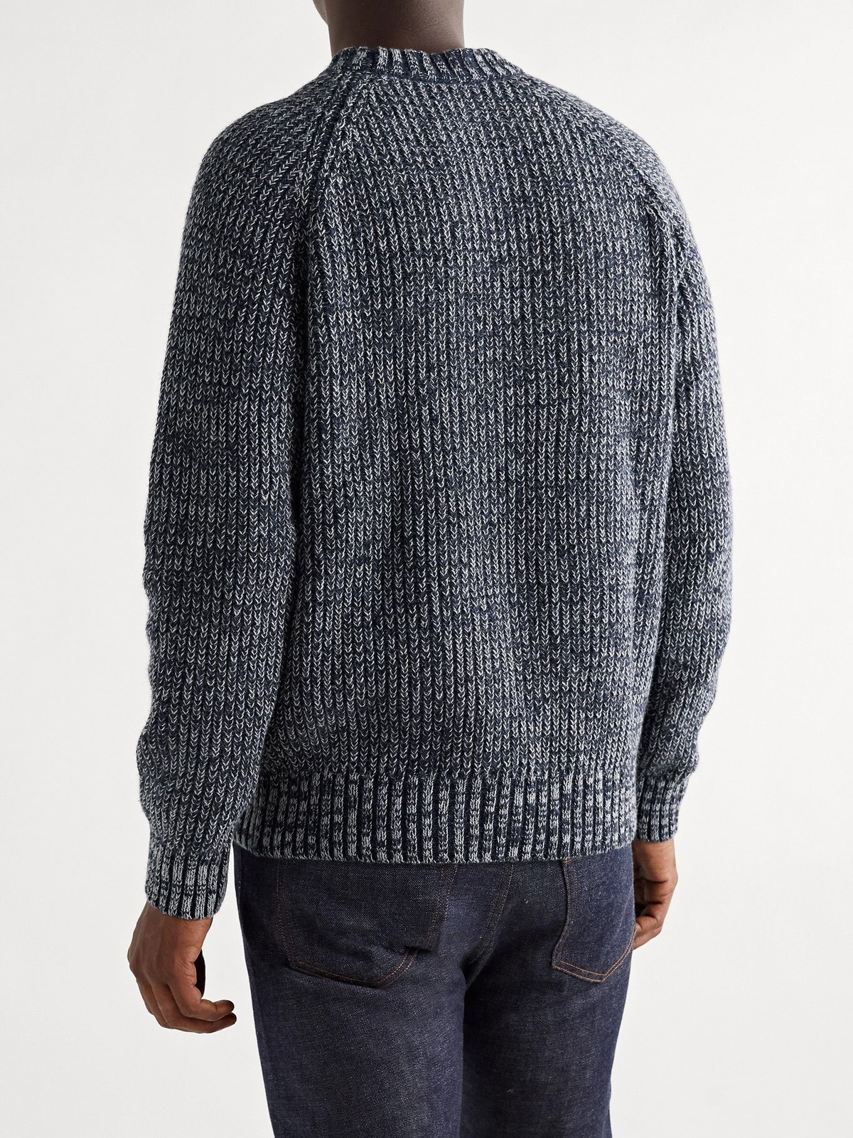 Armor Lux - Ribbed Wool-Blend Sweater - Blue Armor Lux